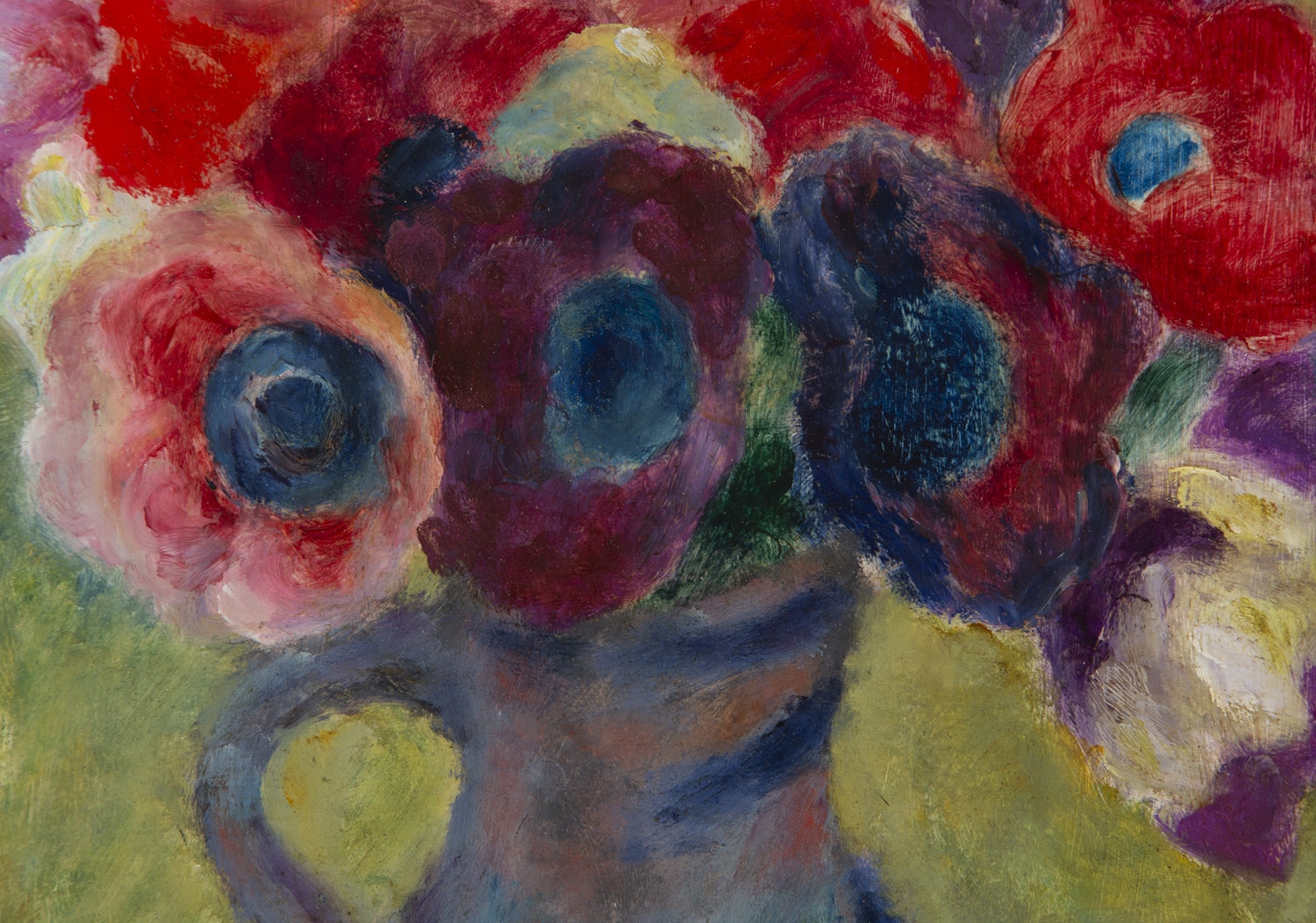Józef Pankiewicz | Anemones in a blue jug | MutualArt