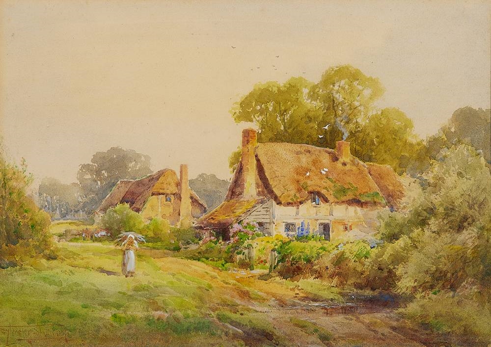 Henry John Sylvester Stannard | FIGURE AND COTTAGES | MutualArt