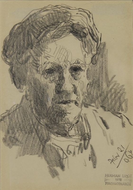 Herman Lipot | Kalapos önarckép (1964) | MutualArt