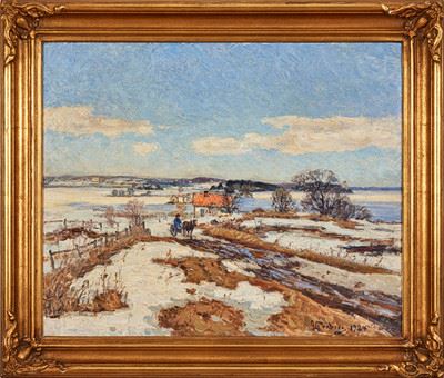 Anton Genberg | Hästdroska i snömodd (1924) | MutualArt