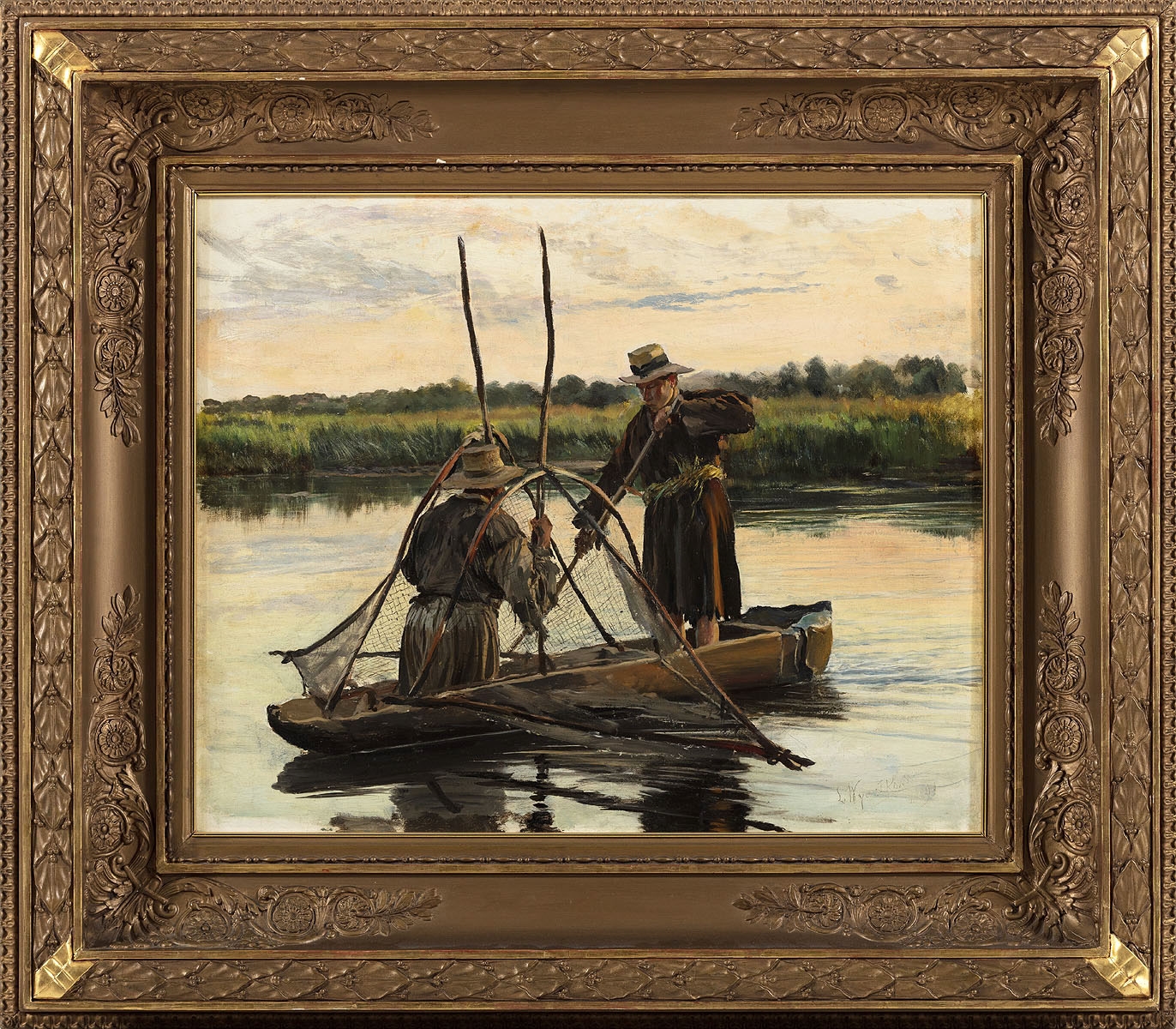 Leon Wyczolkowski | Połów o świcie, 1890 (1890) | MutualArt