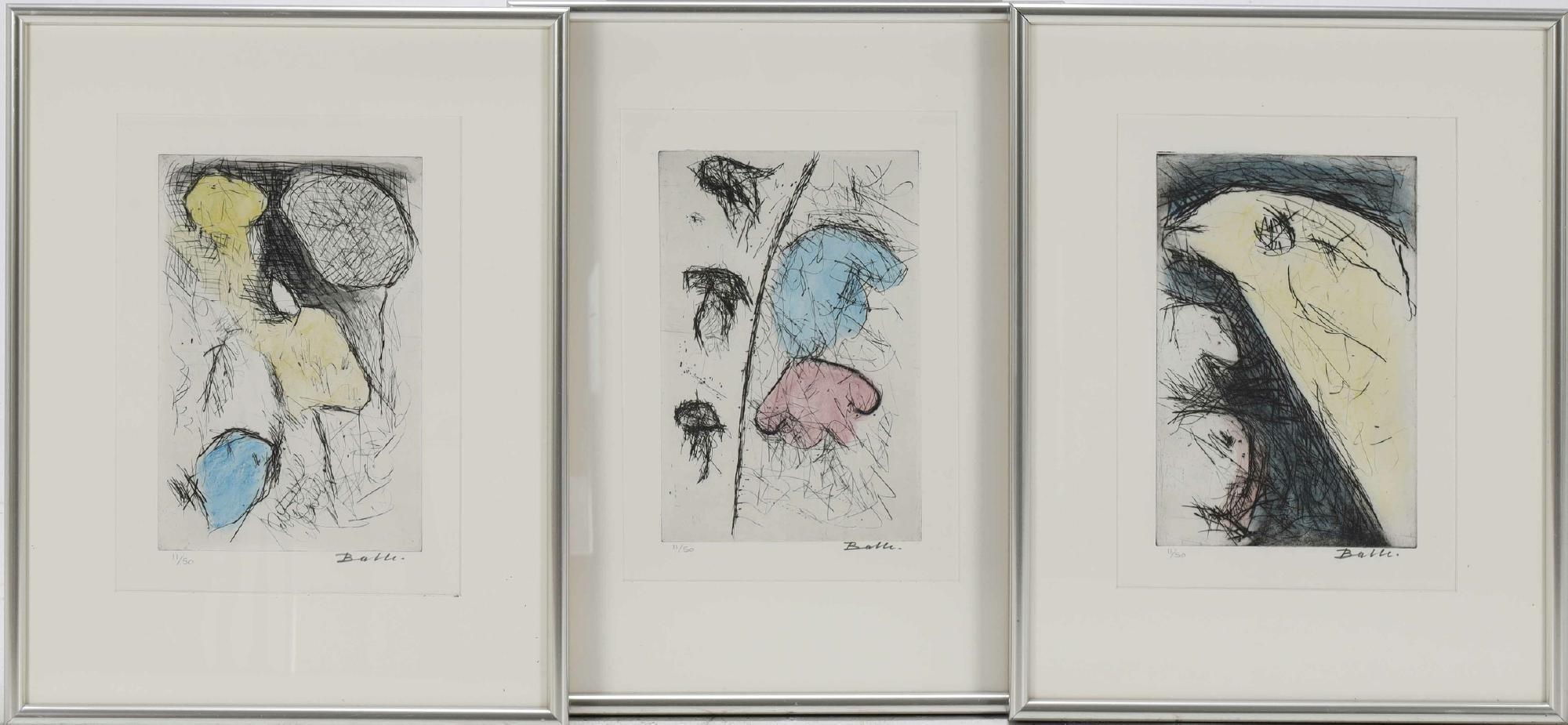 Mogens Balle | Tre raderinger | MutualArt