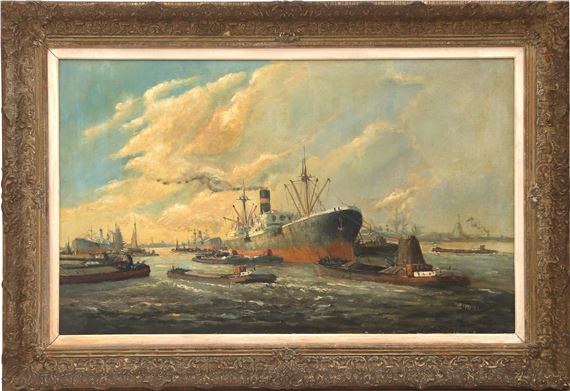 Adri Verveen | ‘Havengezicht Rotterdam | MutualArt