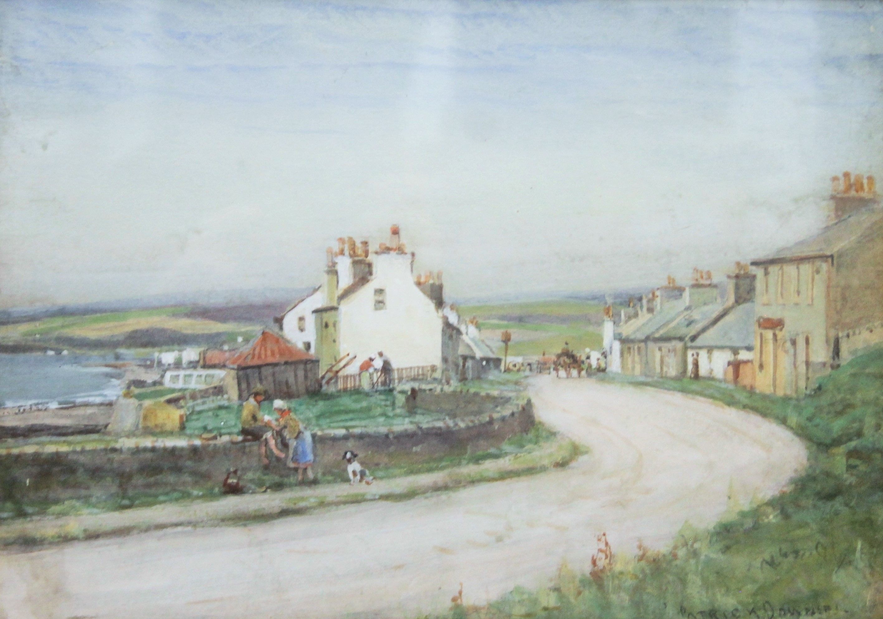 Patrick Downie | Scottish Village Scene | MutualArt