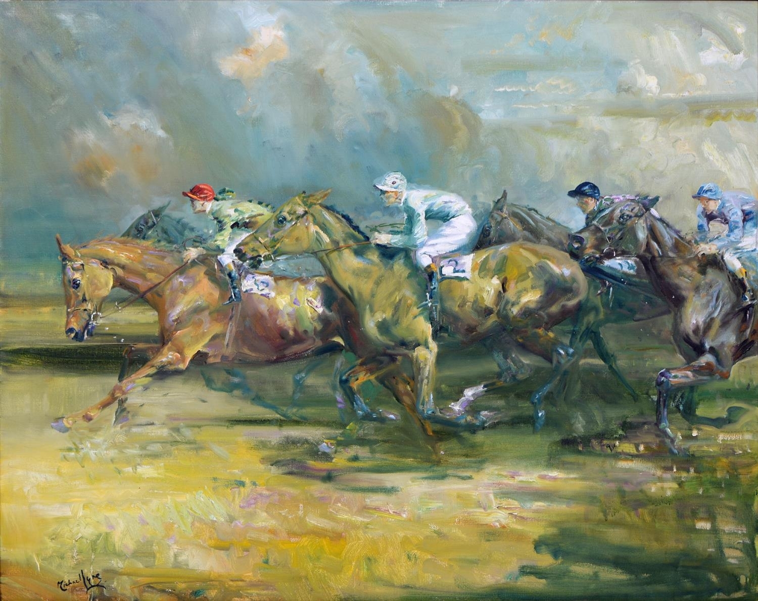 Michael Lyne | Close Fought Race | MutualArt