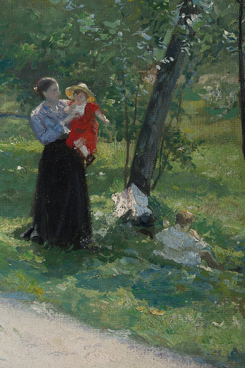 Jozef Mehoffer | W parku (Circa 1910) | MutualArt