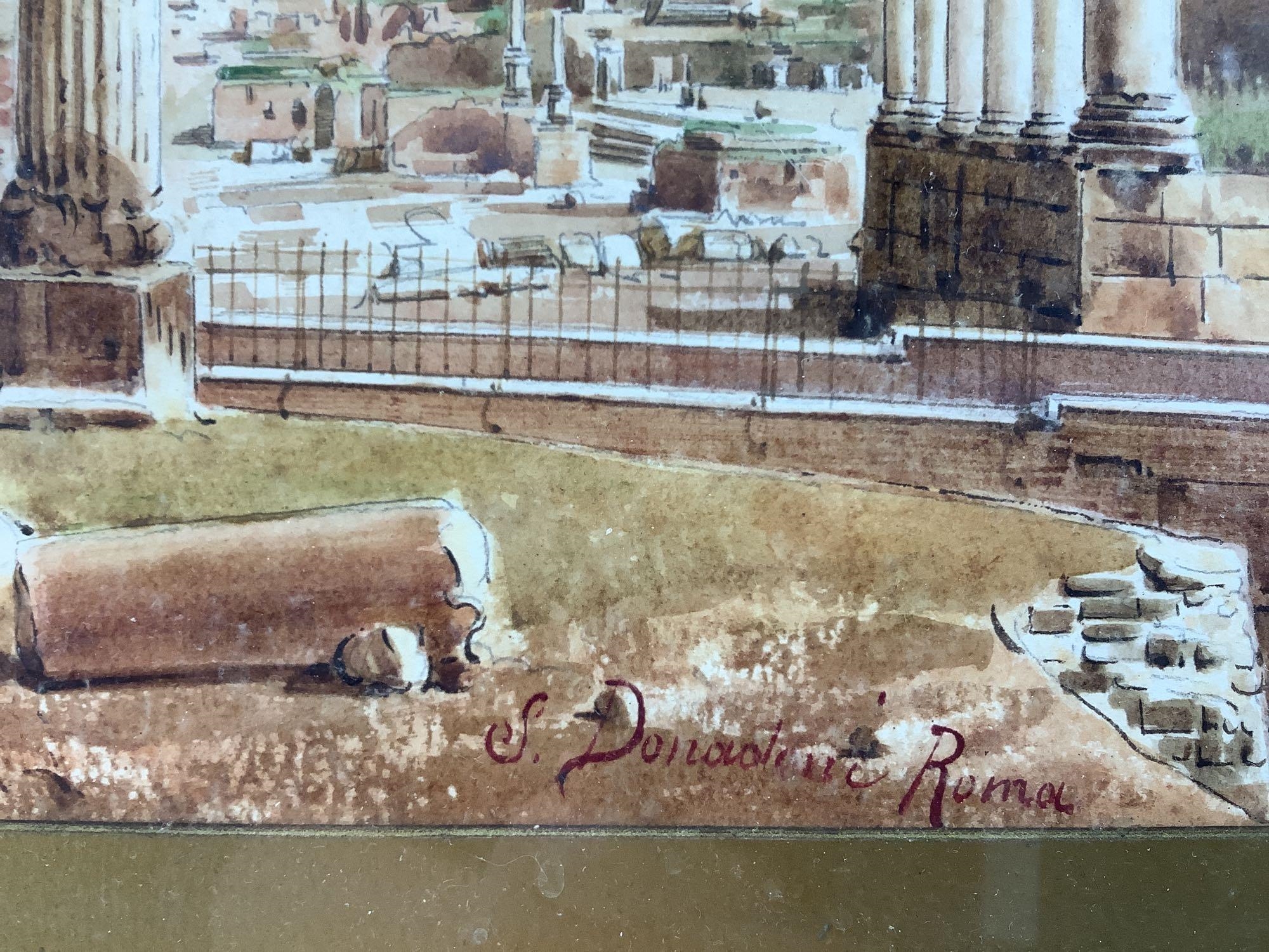 Stefano Donadoni | Architectural landscape of Roman ruins | MutualArt