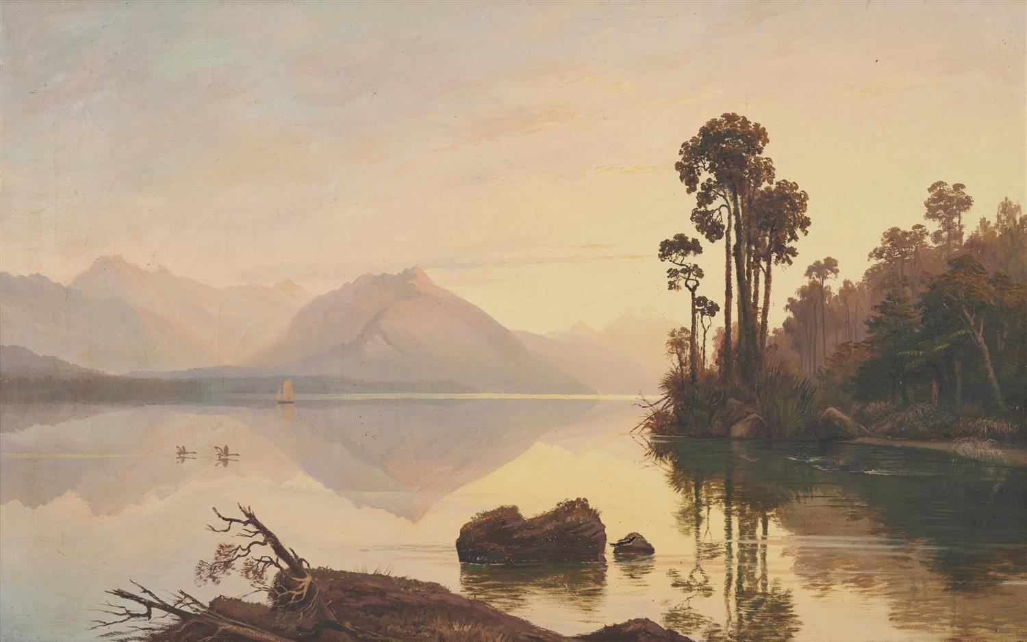 Charles Blomfield | Kaneri Lake Near Hokitika 1892 (1892) | MutualArt
