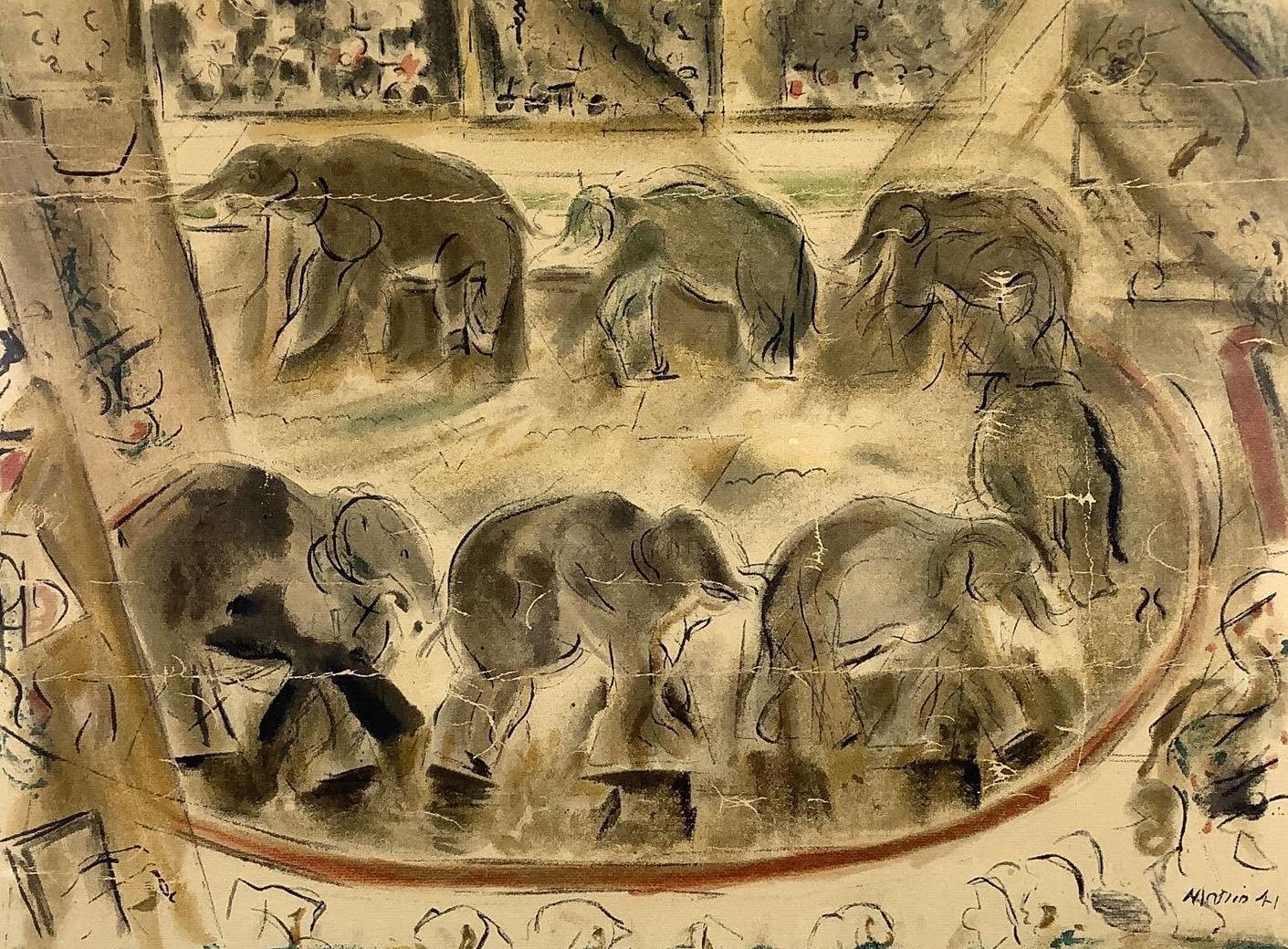John Marin | Circus Elephants | MutualArt