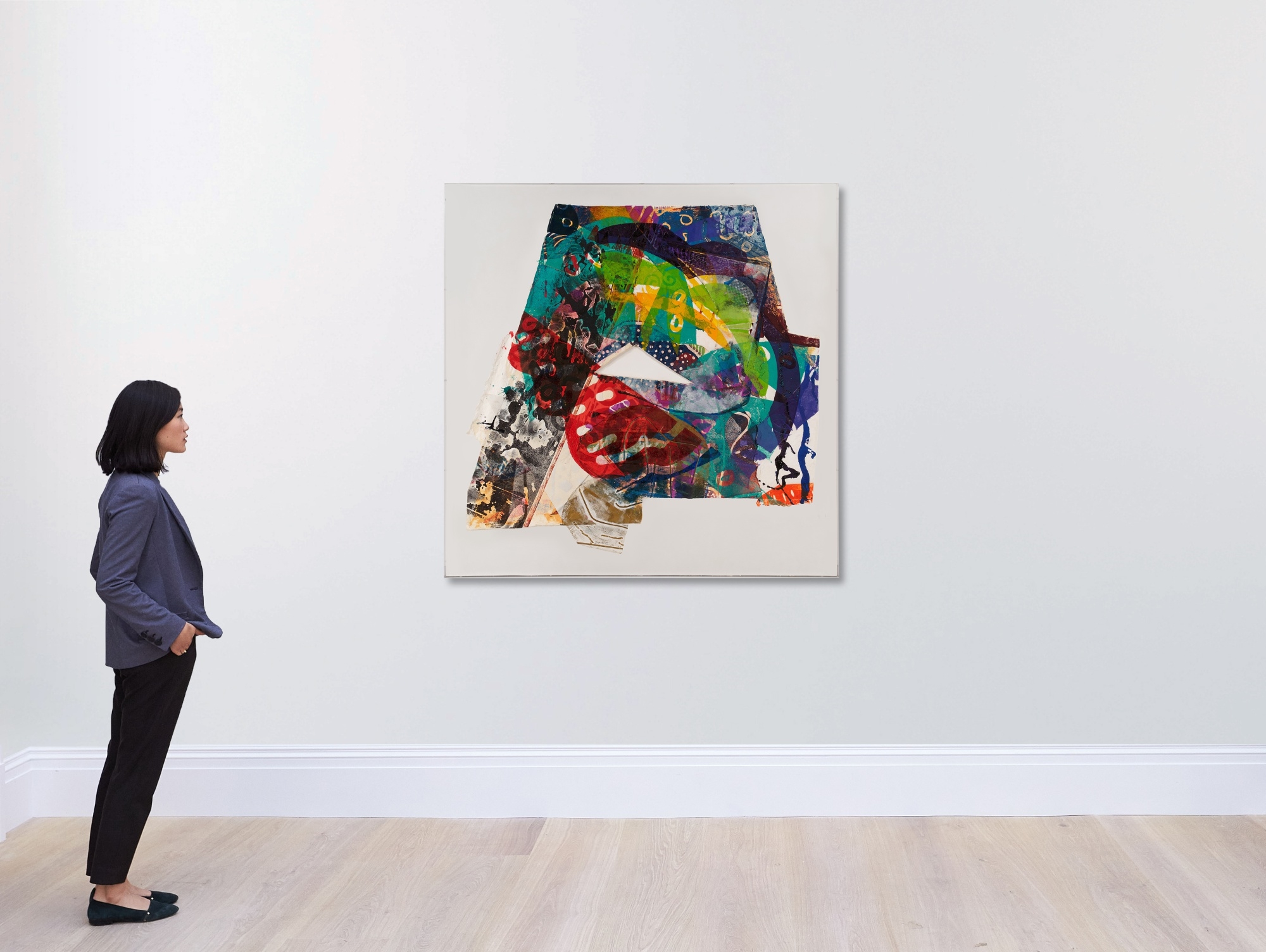 Sam Gilliam | Purple Antelope Space Squeeze (1987) | MutualArt