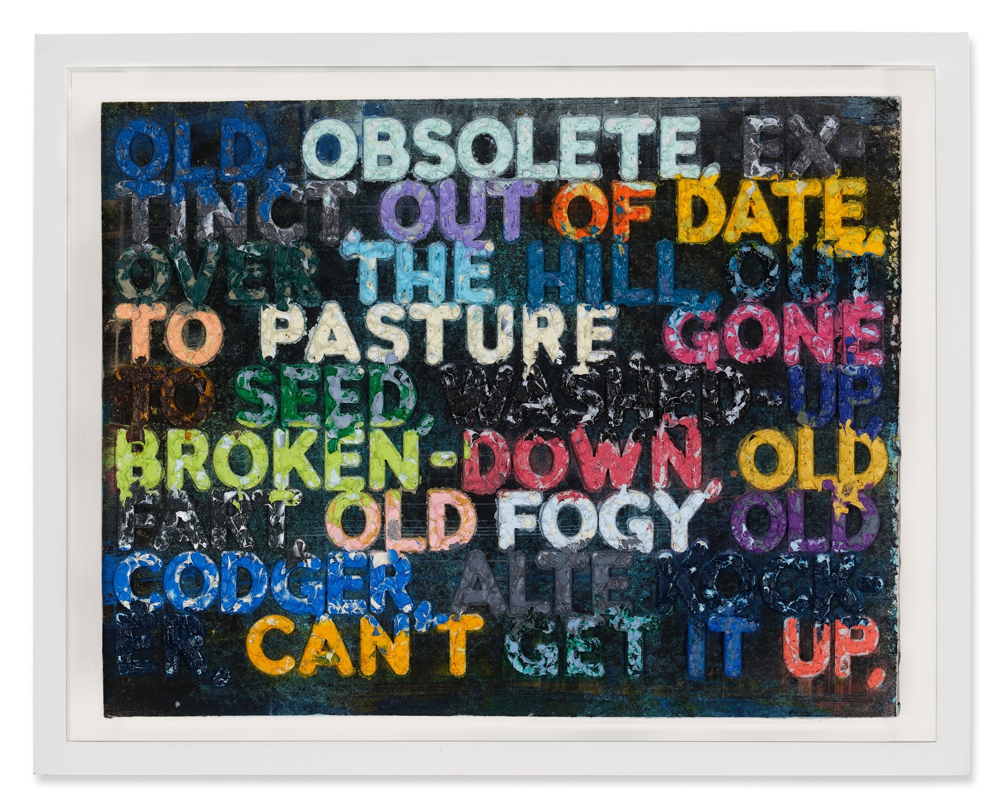 Mel Bochner | Old (2014) | MutualArt