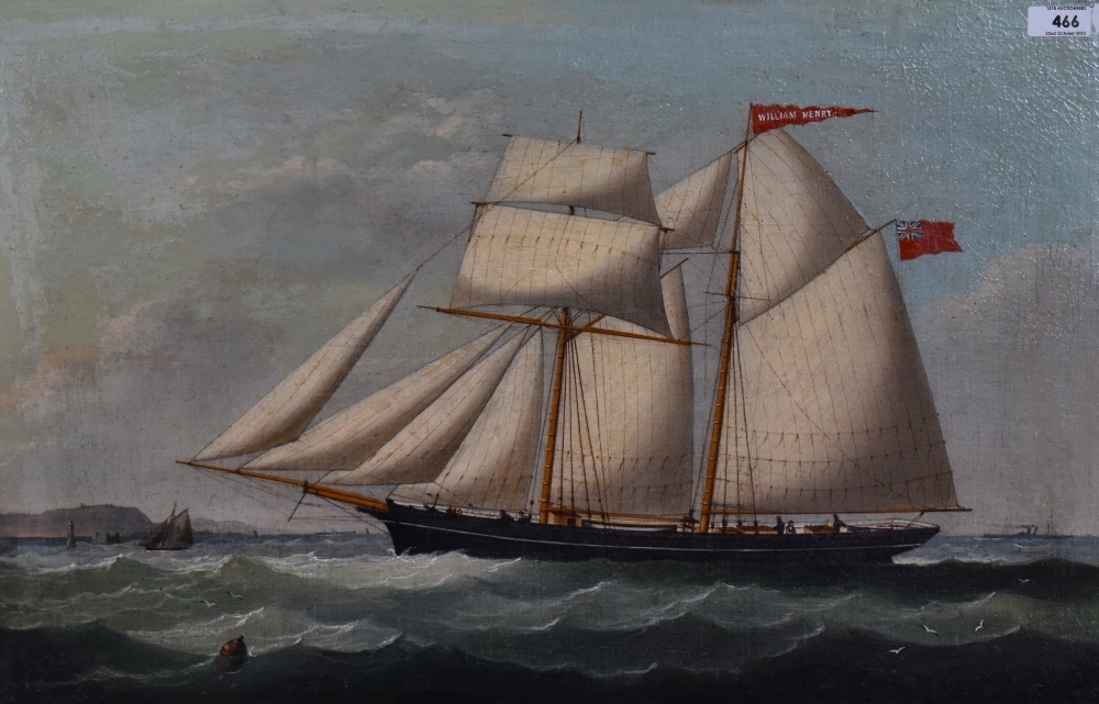 British School, 19th Century | The William Henry clipper boat at sea ...