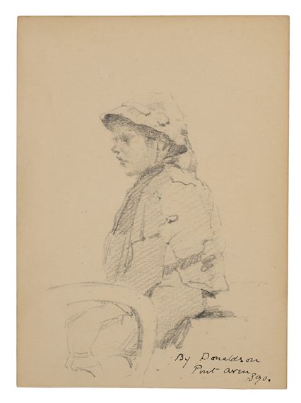 James Donaldson | Jeune Bretonne assise (1890) | MutualArt