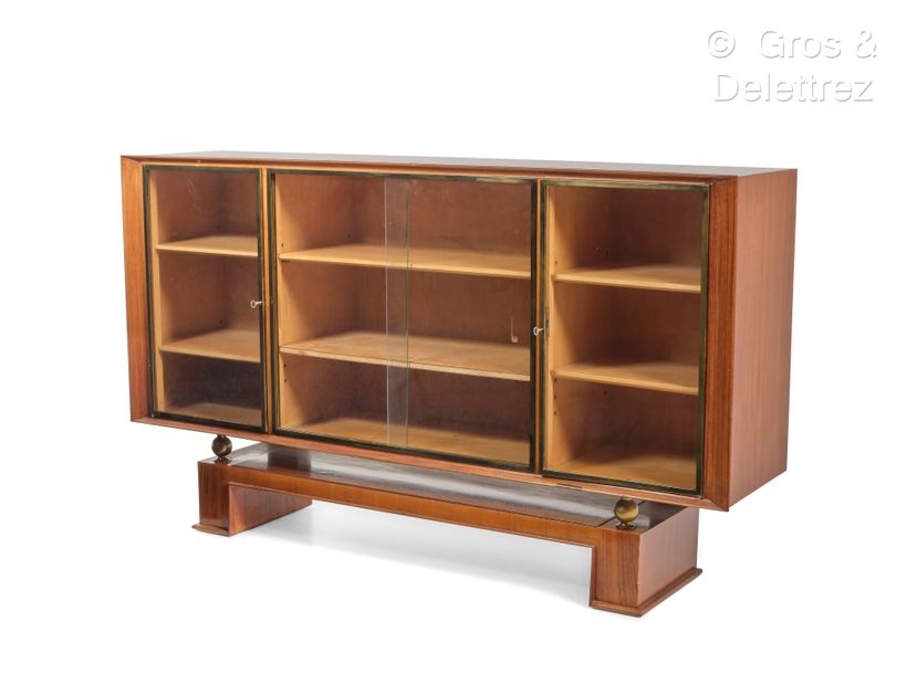 Maxime Old | Exotic wood veneer display cabinet | MutualArt