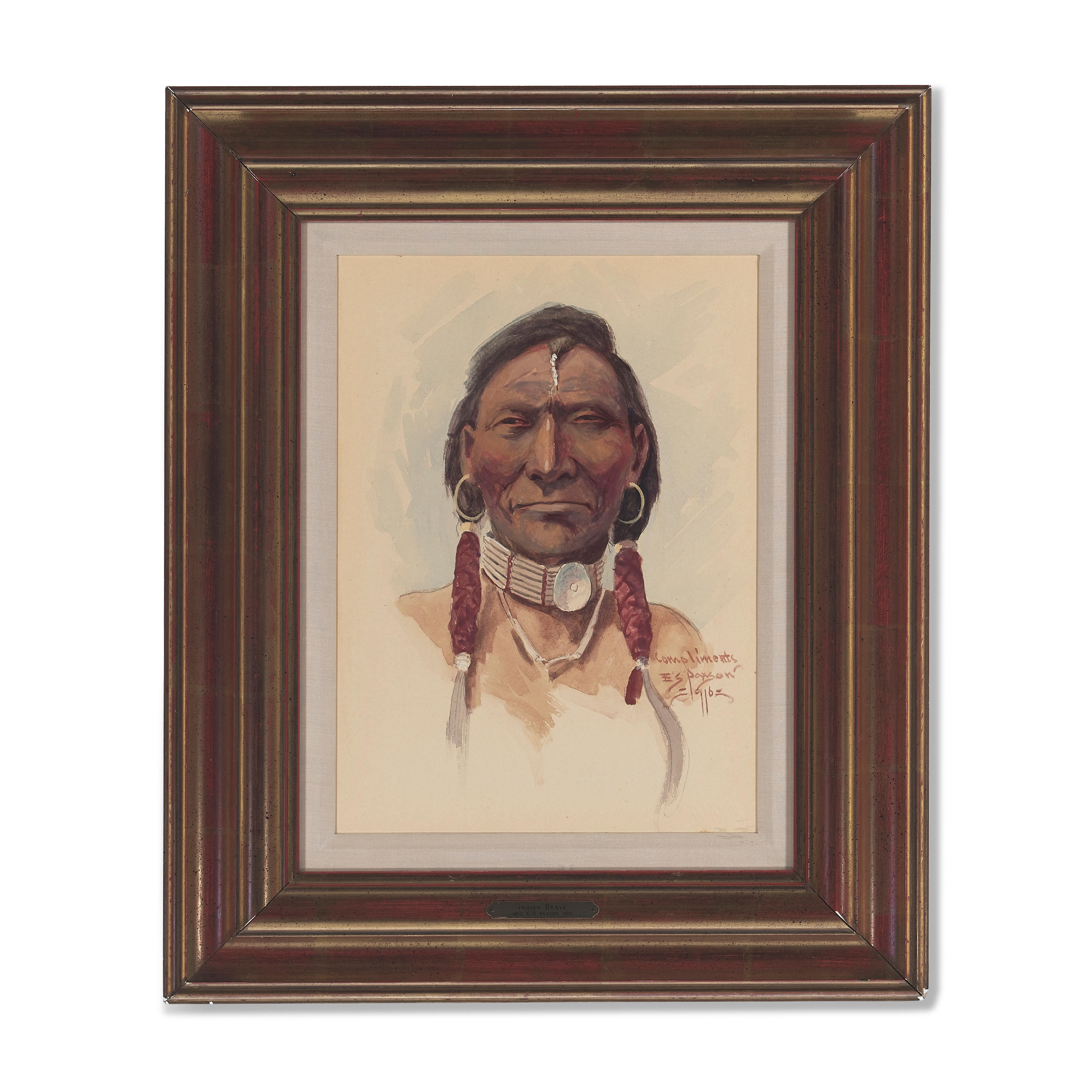 Edgar Samual Paxson | Indian Brave (1910) | MutualArt