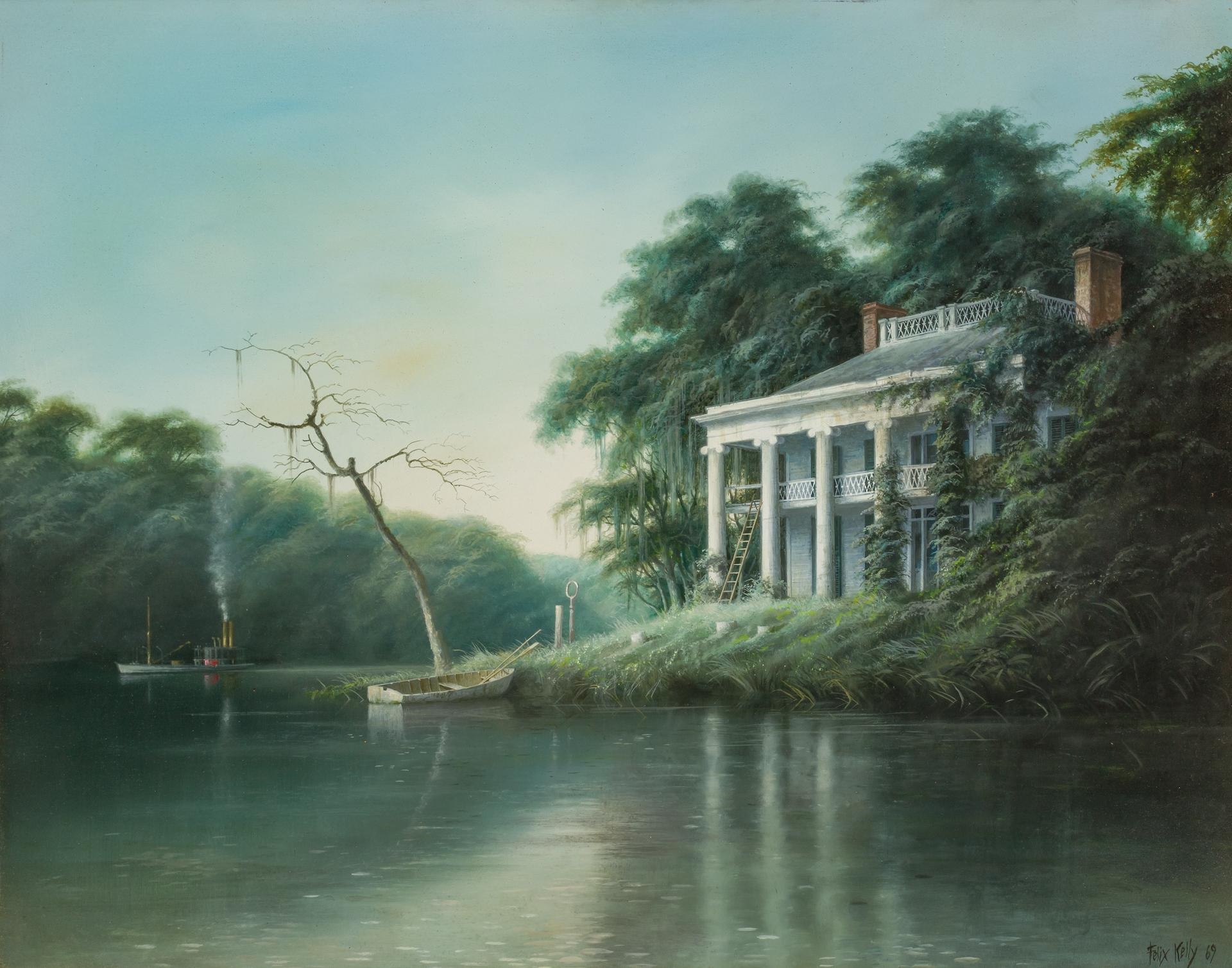 Felix Kelly | Bath Abbey and the Pump Room | MutualArt