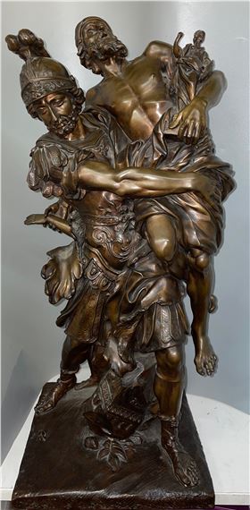 Pierre Lepautre | AENEAS CARRYING ANCHISES WITH ASCANIUS OUT OF TROY ...