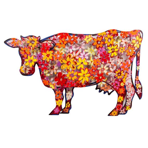 David Gerstein | Floral Cow | MutualArt