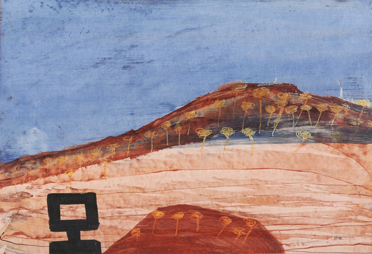 Sidney Nolan | Ned Kelly & Landscape | MutualArt