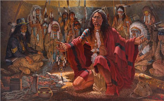 Michael Gentry | The Vision of Sitting Bull | MutualArt