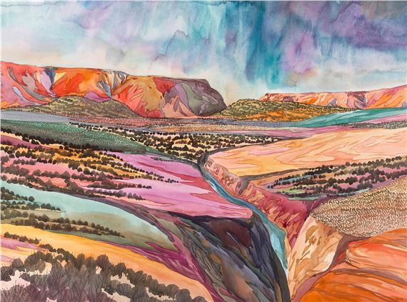 Fran Larsen | Overlooking the River (Circa 2000) | MutualArt
