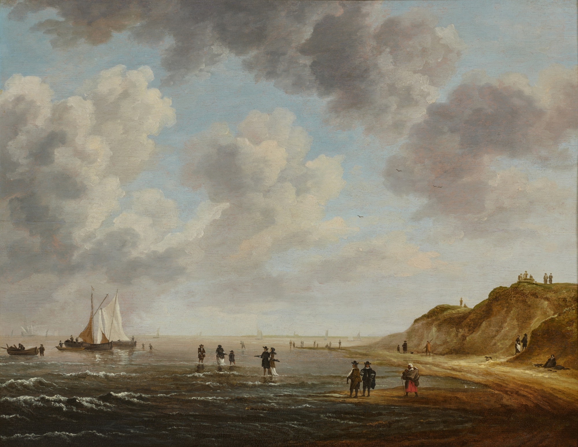 Jacob van Ruisdael | Landscape with cornfields and a thatched barn ...