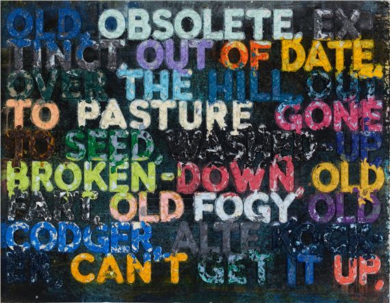 Mel Bochner | Old (2014) | MutualArt