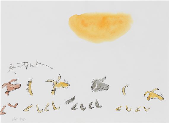 Quentin Blake | Illustration for Hot Dogs from James and the Giant ...