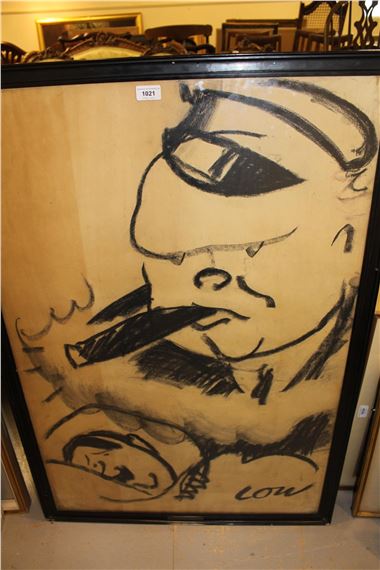 Sir David Low | Winston Churchill and Adolph Hitler, | MutualArt