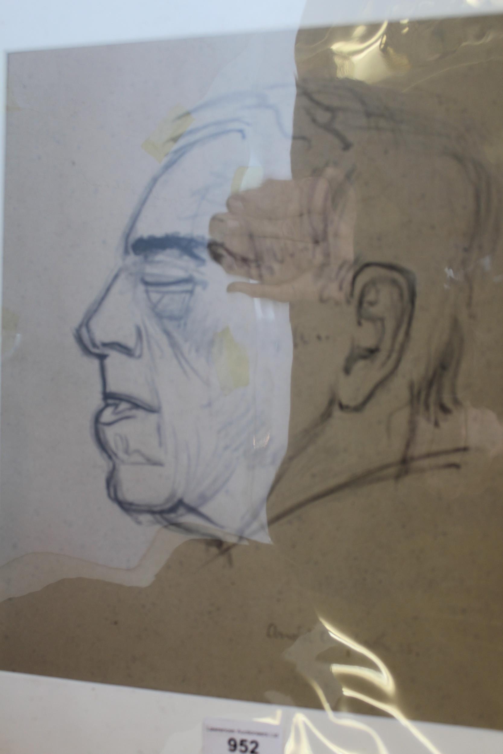 Arnold Auerbach | Head study of a gentleman; Head and shoulder portrait ...
