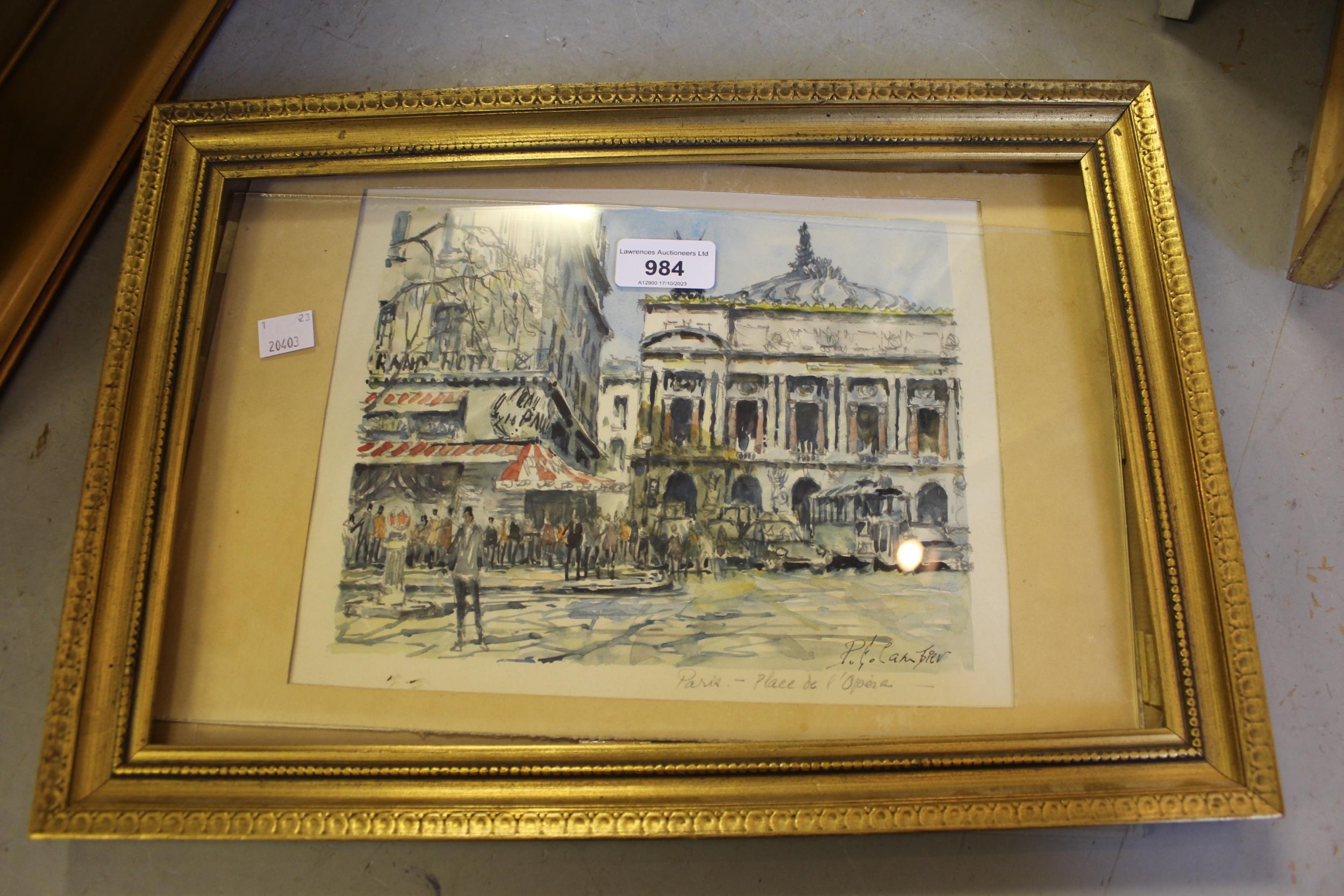 Pierre Eugene Cambier | Paris - Place du L' Opera | MutualArt