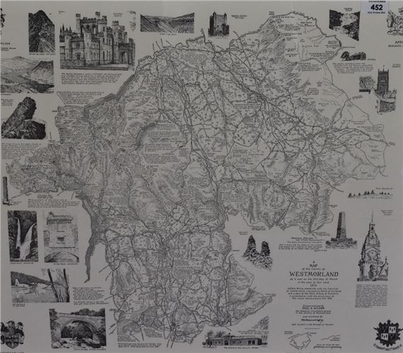 Alfred Wainwright | 'A Map of the County of Westmorland' | MutualArt