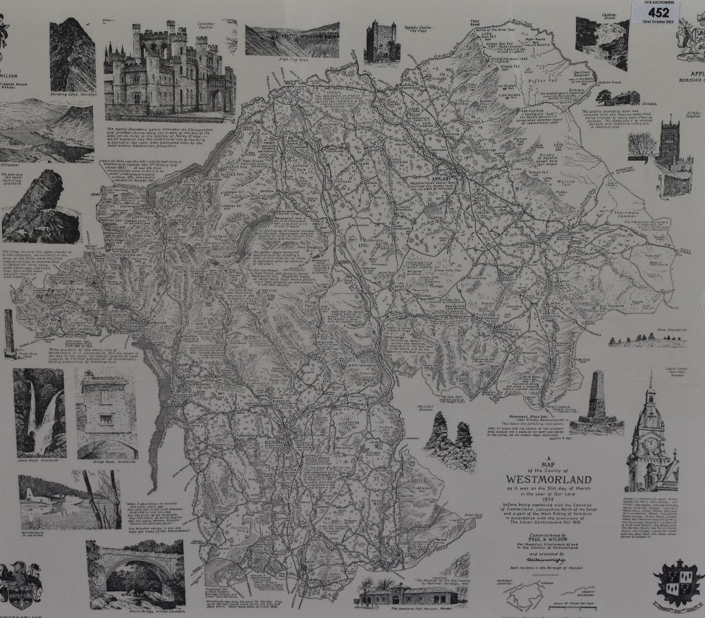 Alfred Wainwright | 'A Map of the County of Westmorland' | MutualArt