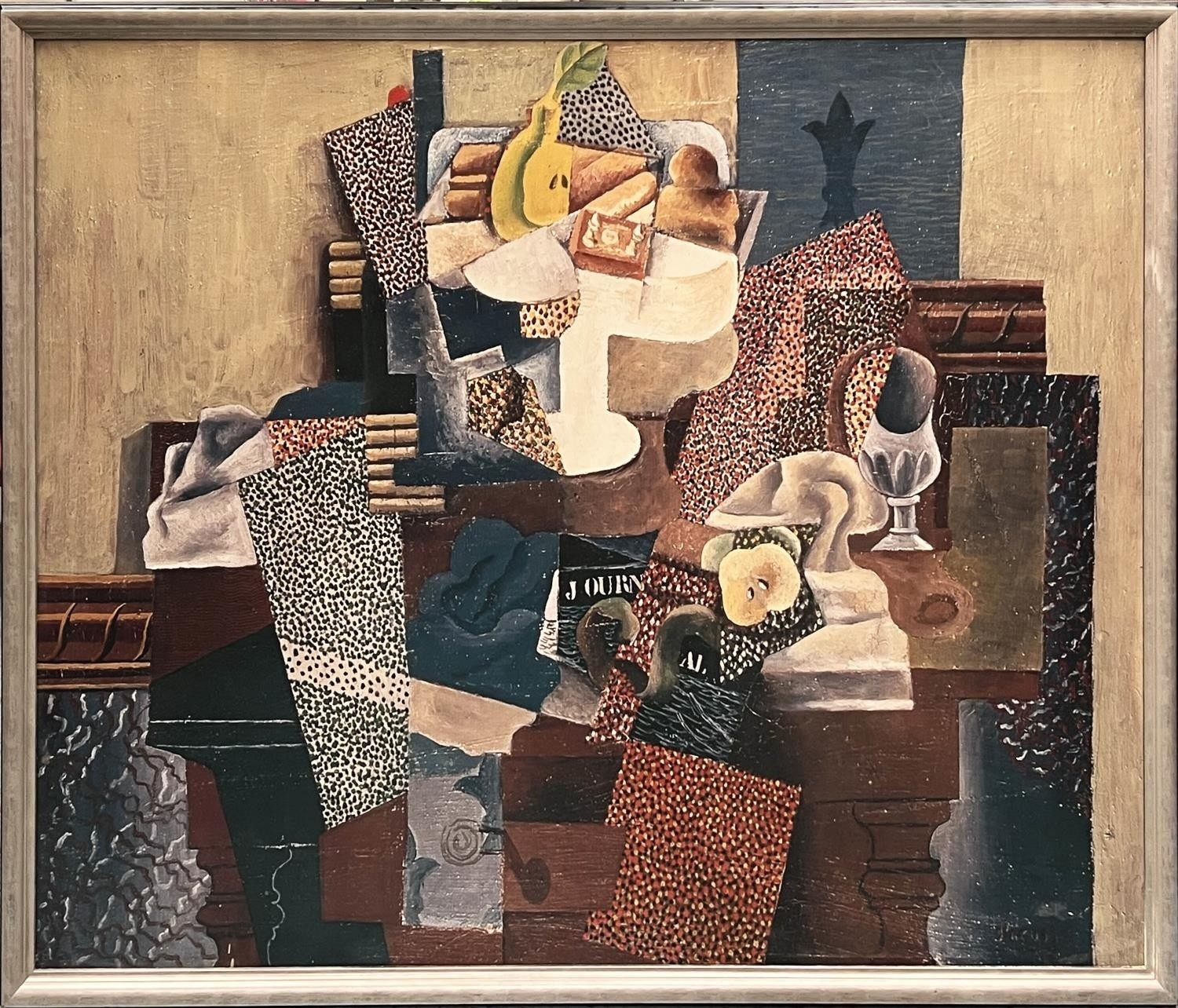 Pablo Picasso | Still life with compote and glass, 1914 | MutualArt