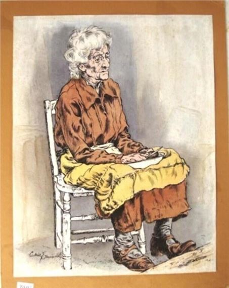 Cedric Emanuel | Portrait of a seated lady | MutualArt