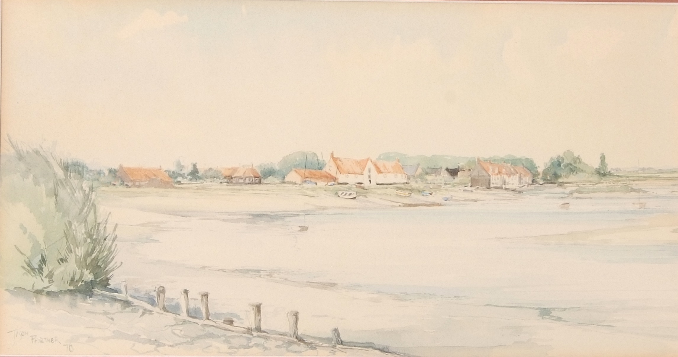 Jason Partner | 'Overy Staithe From The Bank' (1970) | MutualArt