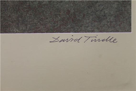 David Tindle | A signed poster on card for an exhibition of his works ...