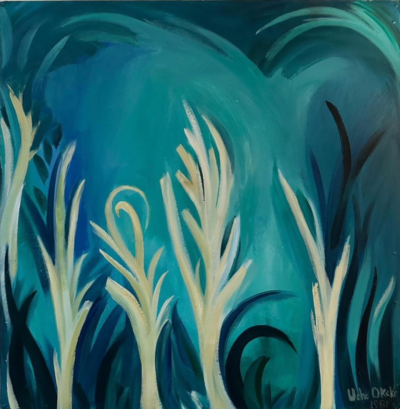 Uche Okeke | March of the Masquerades (1982) | MutualArt