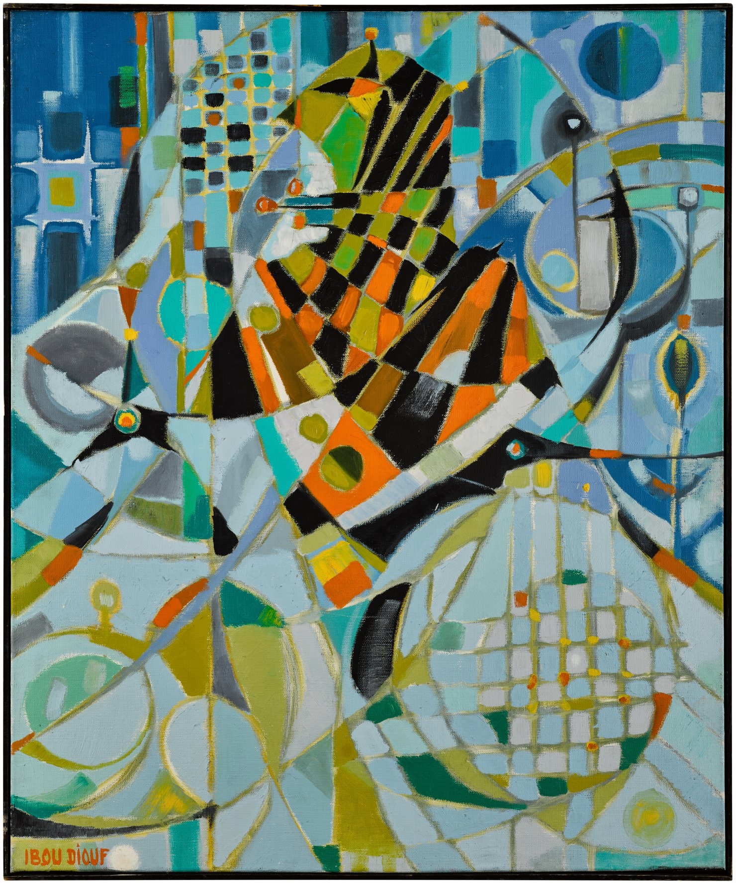 Ibou Diouf | Les oiseaux de ma couronne (1974) | MutualArt