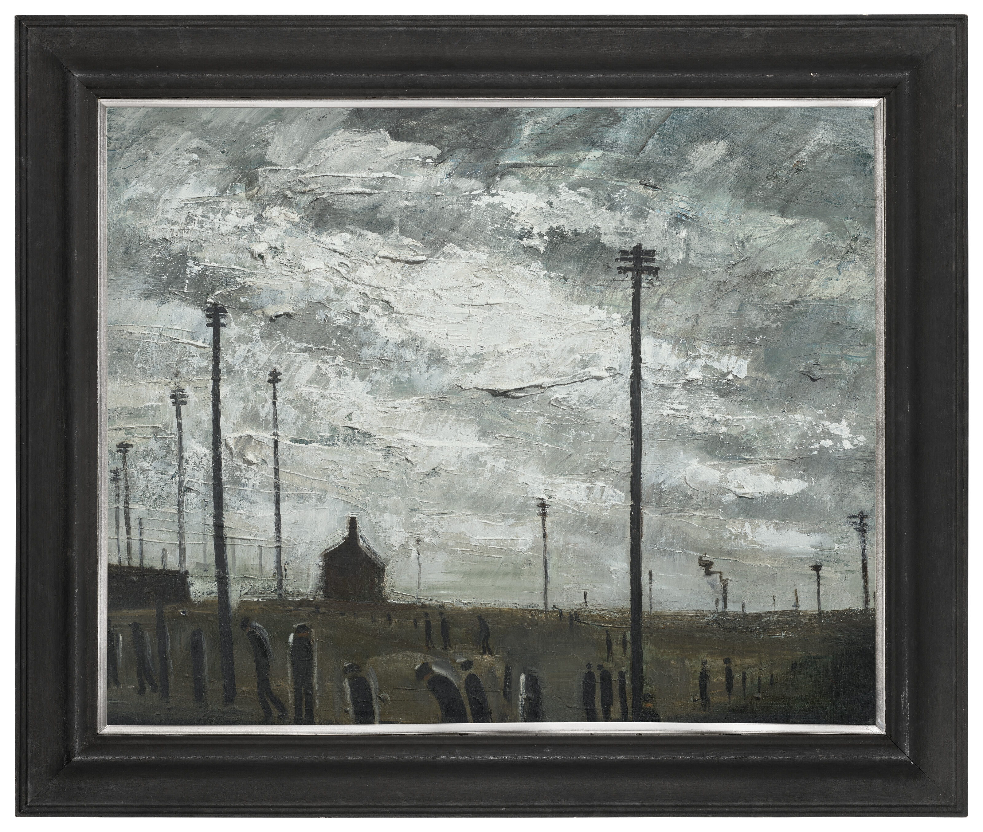 Theodore Major | Industrial Landscape with Telegraph Poles | MutualArt