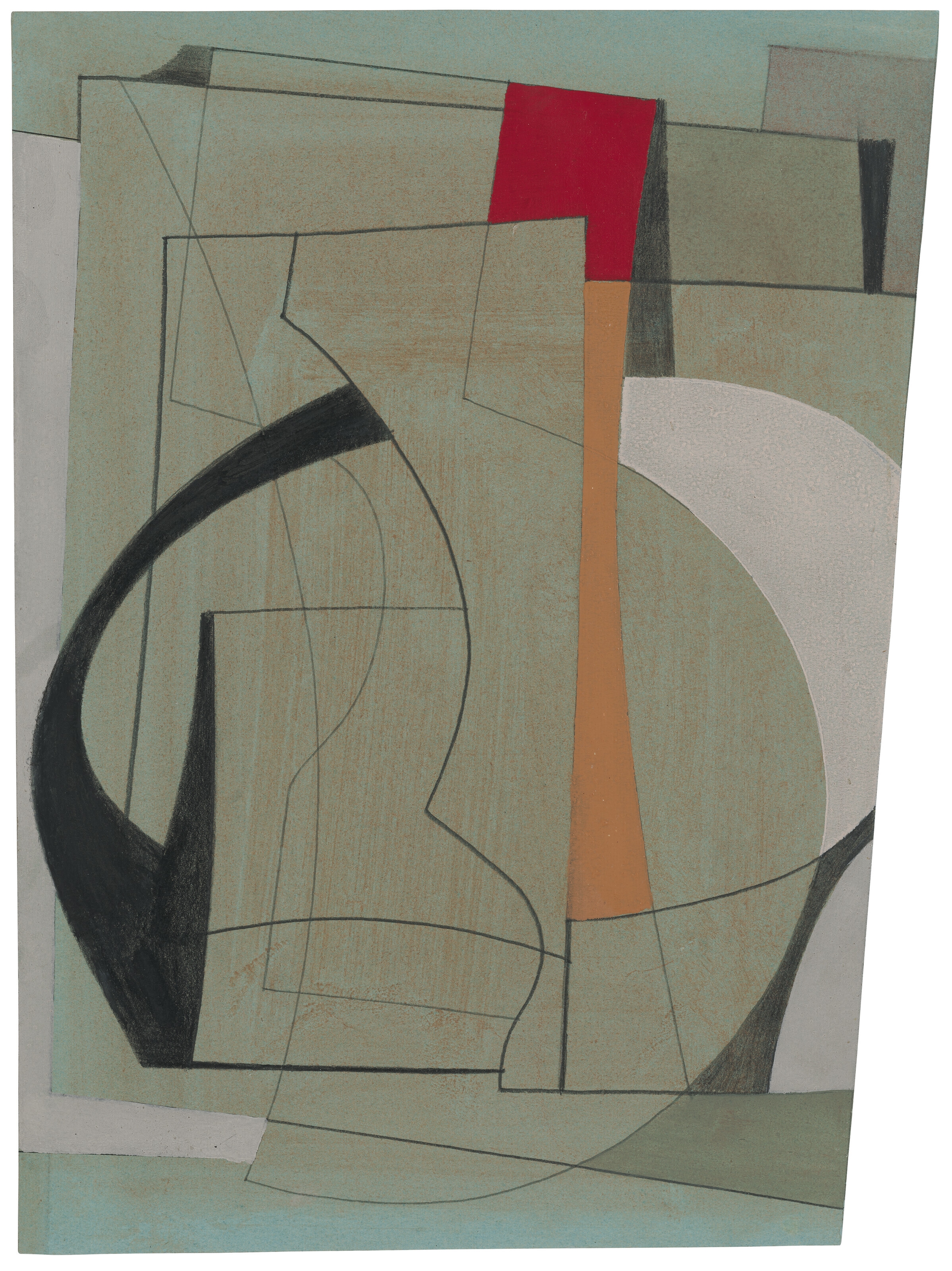Ben Nicholson | July 16 - 54 (still life in shadow) (1954) | MutualArt