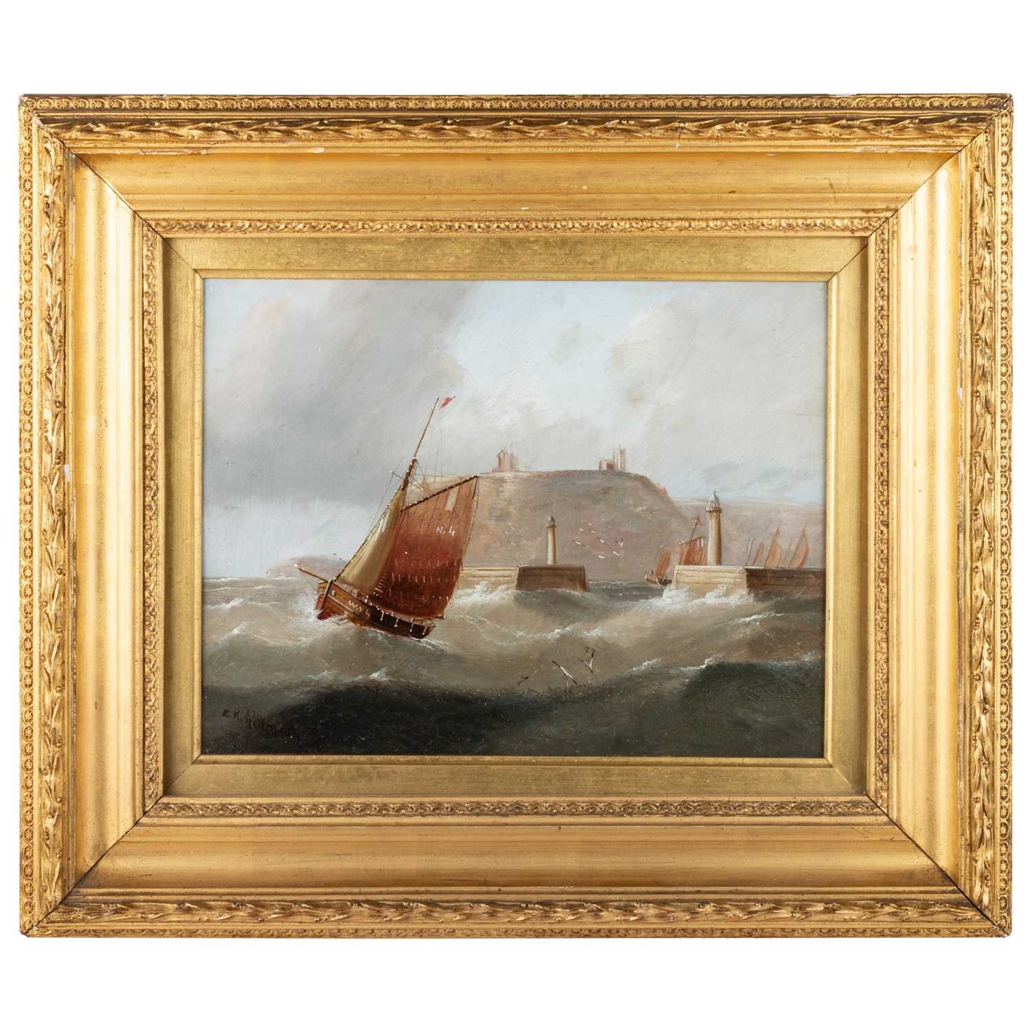 Edward King Redmore | STORMY SEAS OUT OF THE HARBOUR WALLS | MutualArt