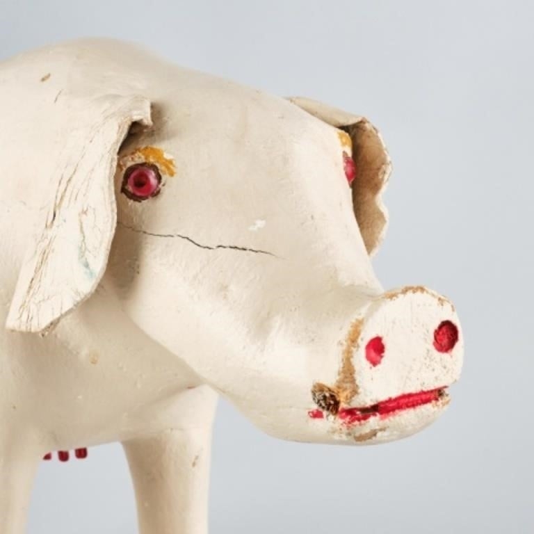 Aimé Desmeules | CARVED FEMALE PIG | MutualArt