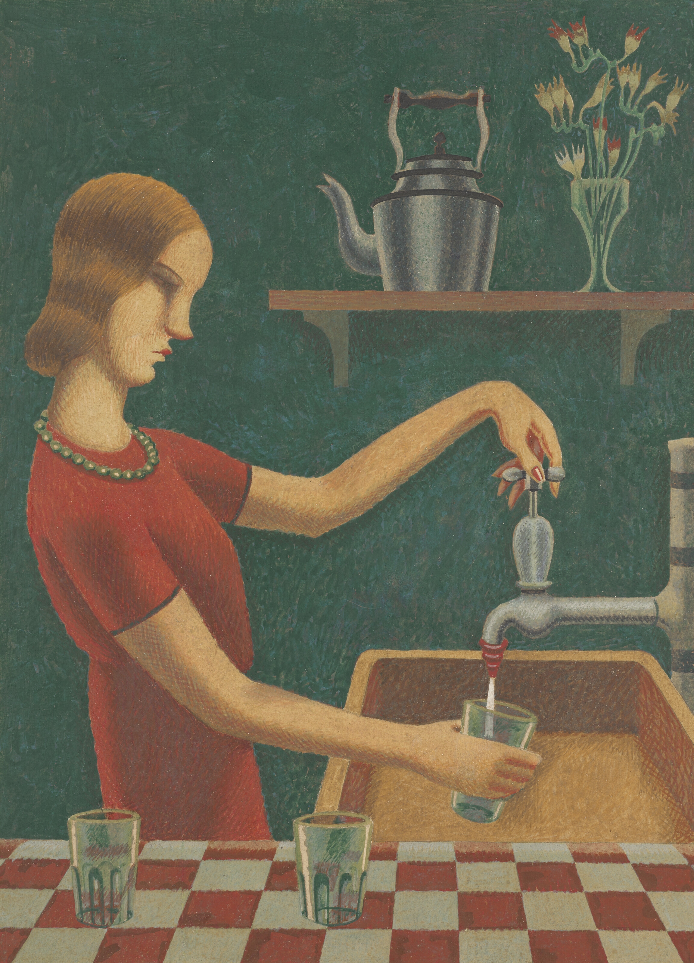 Edward Wadsworth | Straight from the Tap I (1944) | MutualArt