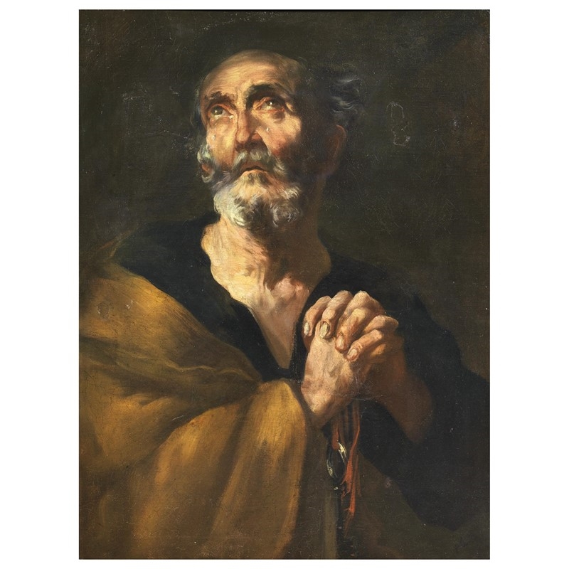 Neapolitan School, 17th Century | THE TEARS OF SAINT PETER | MutualArt