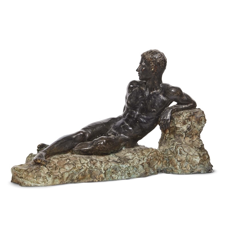 Raffaello Romanelli | YOUNG MAN LYING DOWN | MutualArt