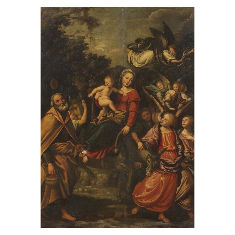 Gaudenzio Ferrari | HOLY FAMILY WITH ANGELS | MutualArt