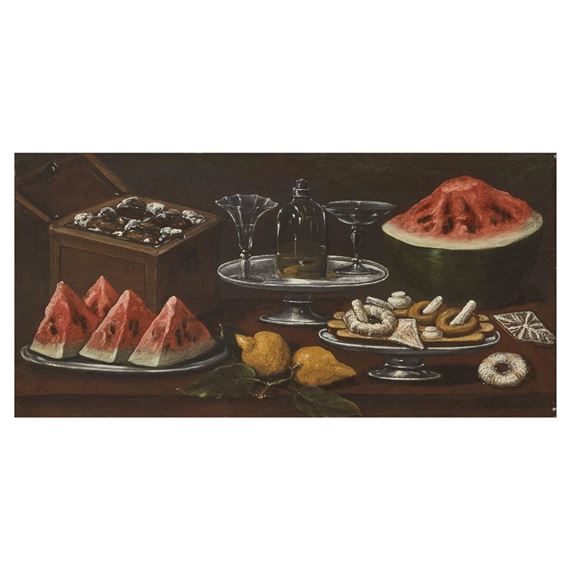 Neapolitan School, 17th Century | STILL LIFE WITH WATERMELON AND SWEETS ...