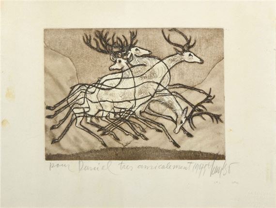 Lars Bo | Composition with deer | MutualArt