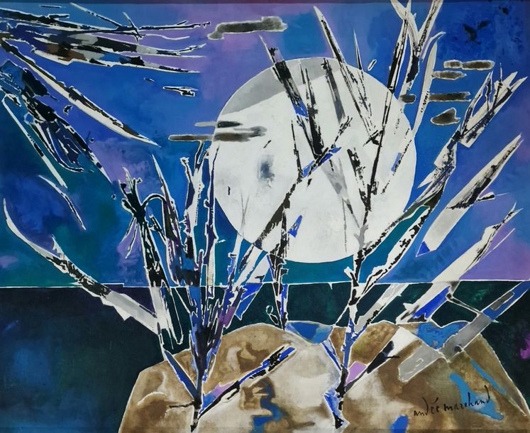 André Marchand | Arlésienne au mur doré | MutualArt